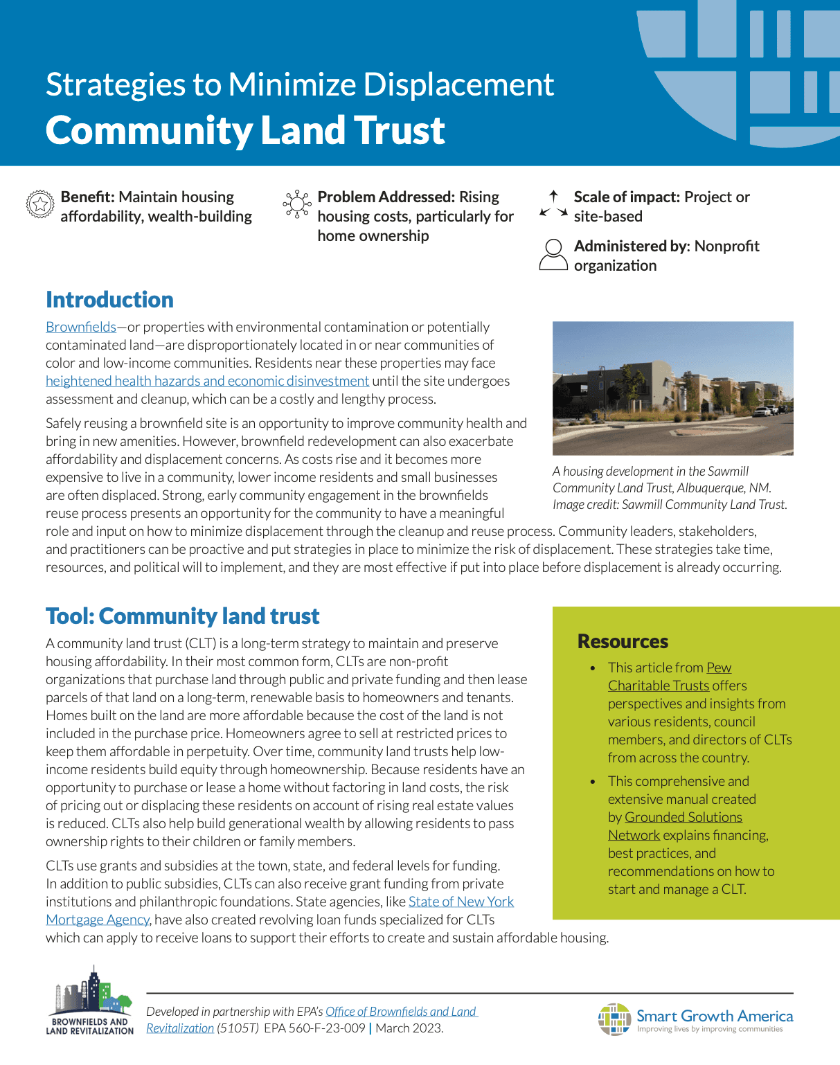 Strategies to Minimize Displacement: Community Land Trust - Smart ...