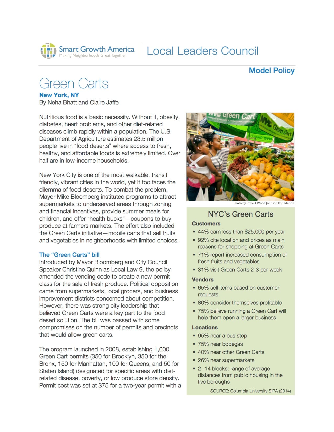 Green Carts | New York, NY - Smart Growth America