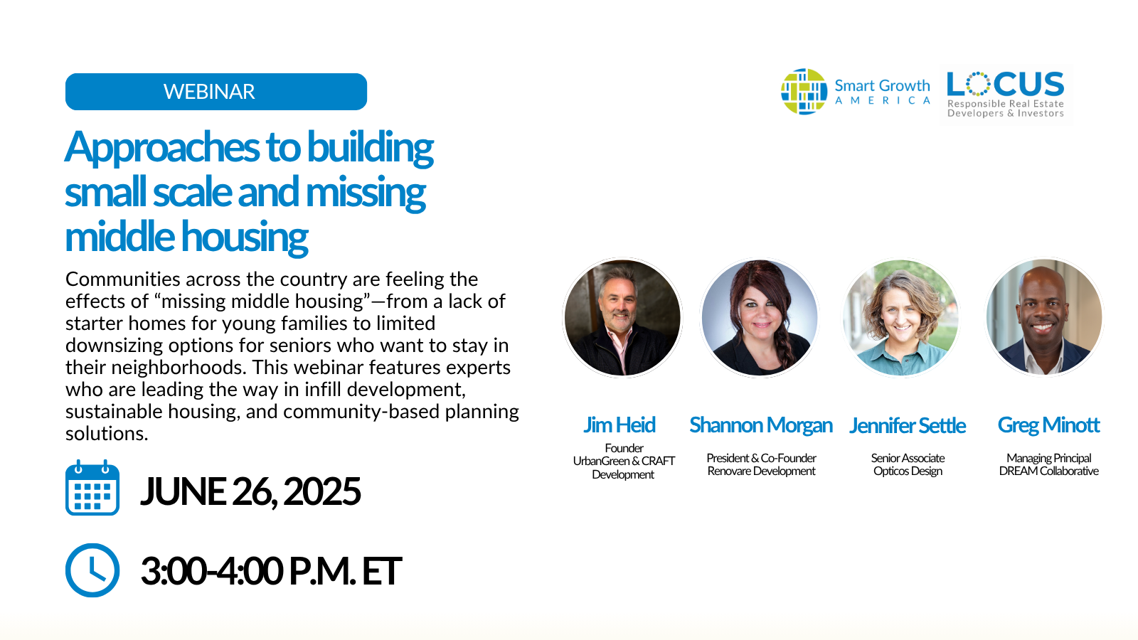 Webinar: Approaches to building small scale and missing middle housing ...